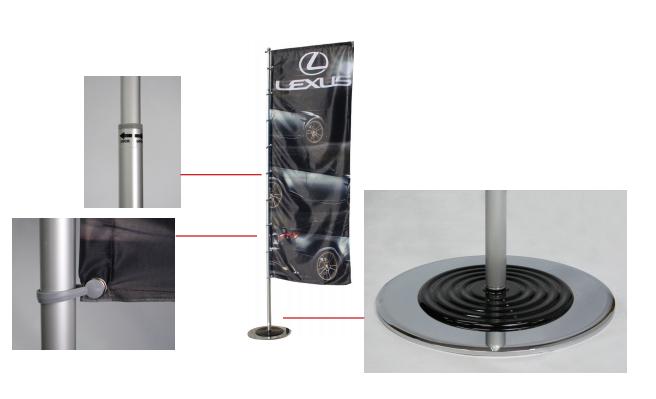 Splash Outdoor Banner Stand - Graphic Packages