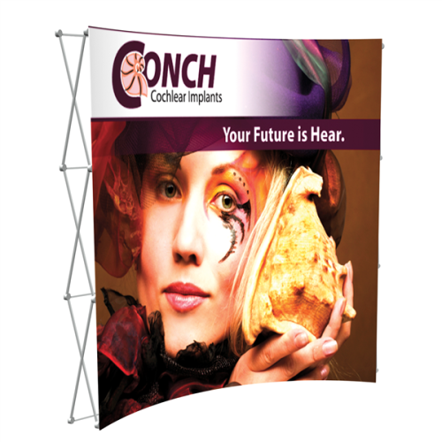 8' Splash Curve Floor - Wrap Graphic Display