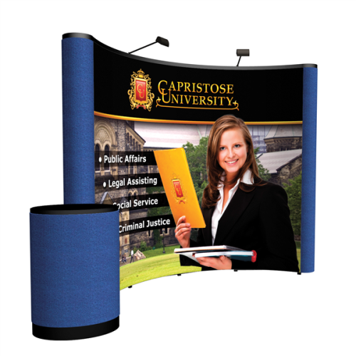 Arise Curved 10ft Pop Up - Mural with Fabric Ends