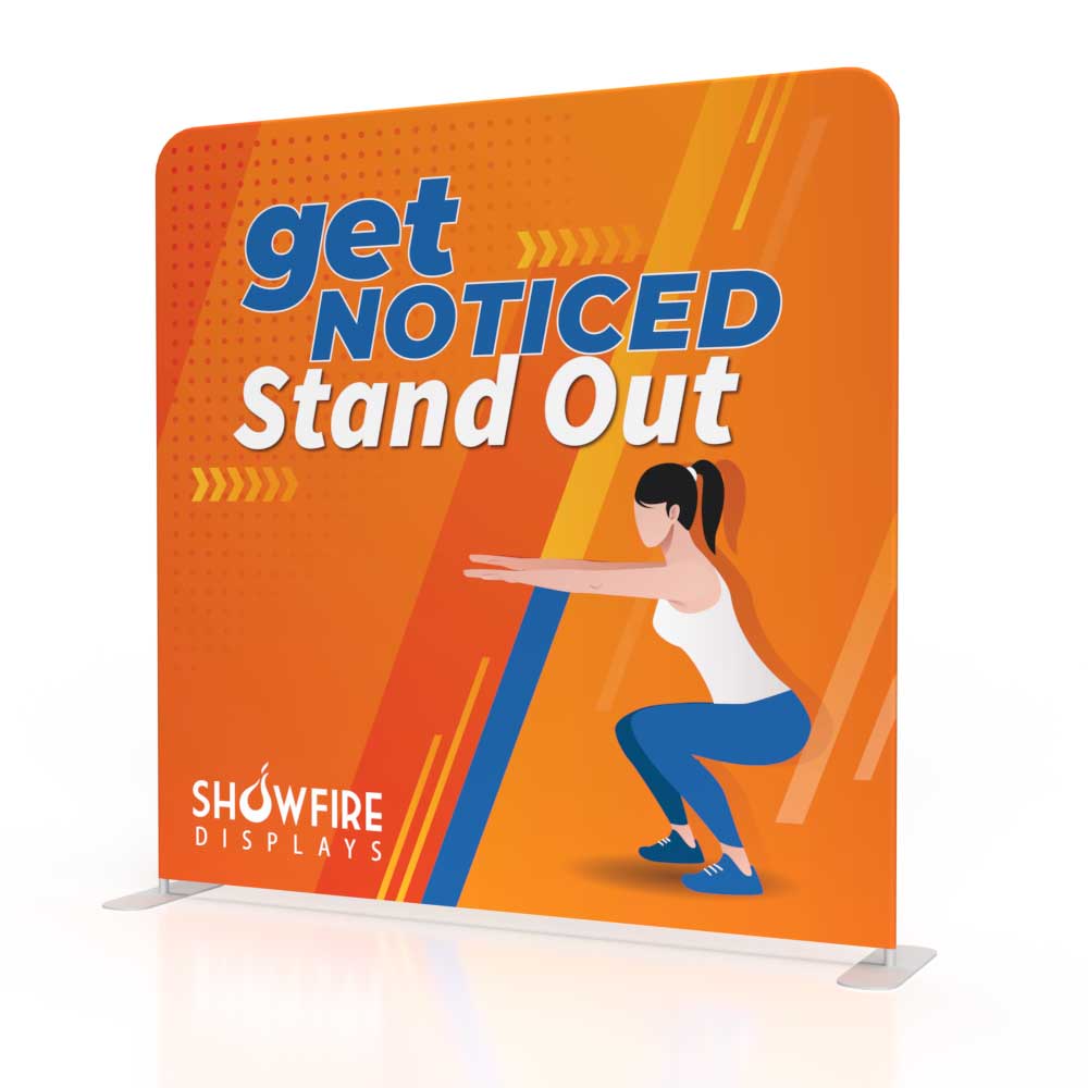 8 ft. EZ Tube Display - Straight Single-Sided Graphic Package
