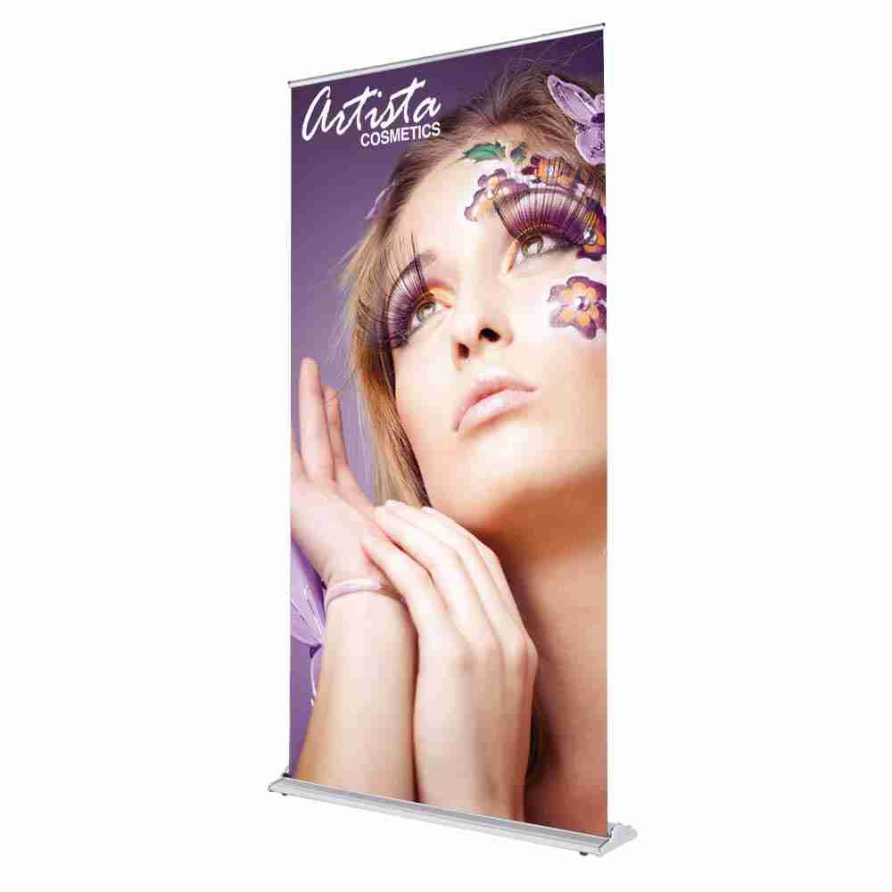 SilverStep Retractable Banner Stand 48" x 92" Vinyl Graphic